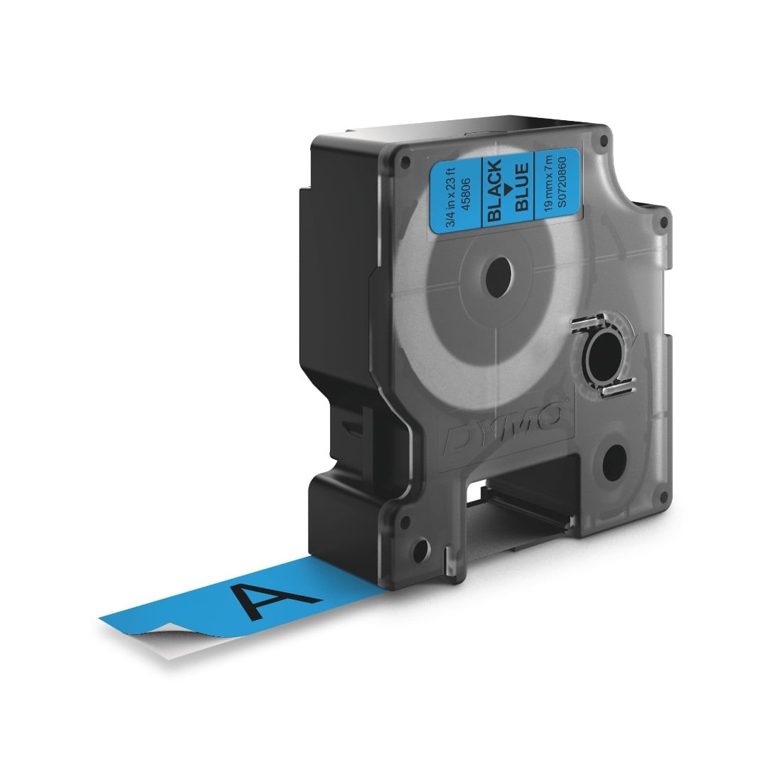 Dymo D1 Label - Black on Blue - 19mm x 7m - S0720860 / SD45806 | Printzone